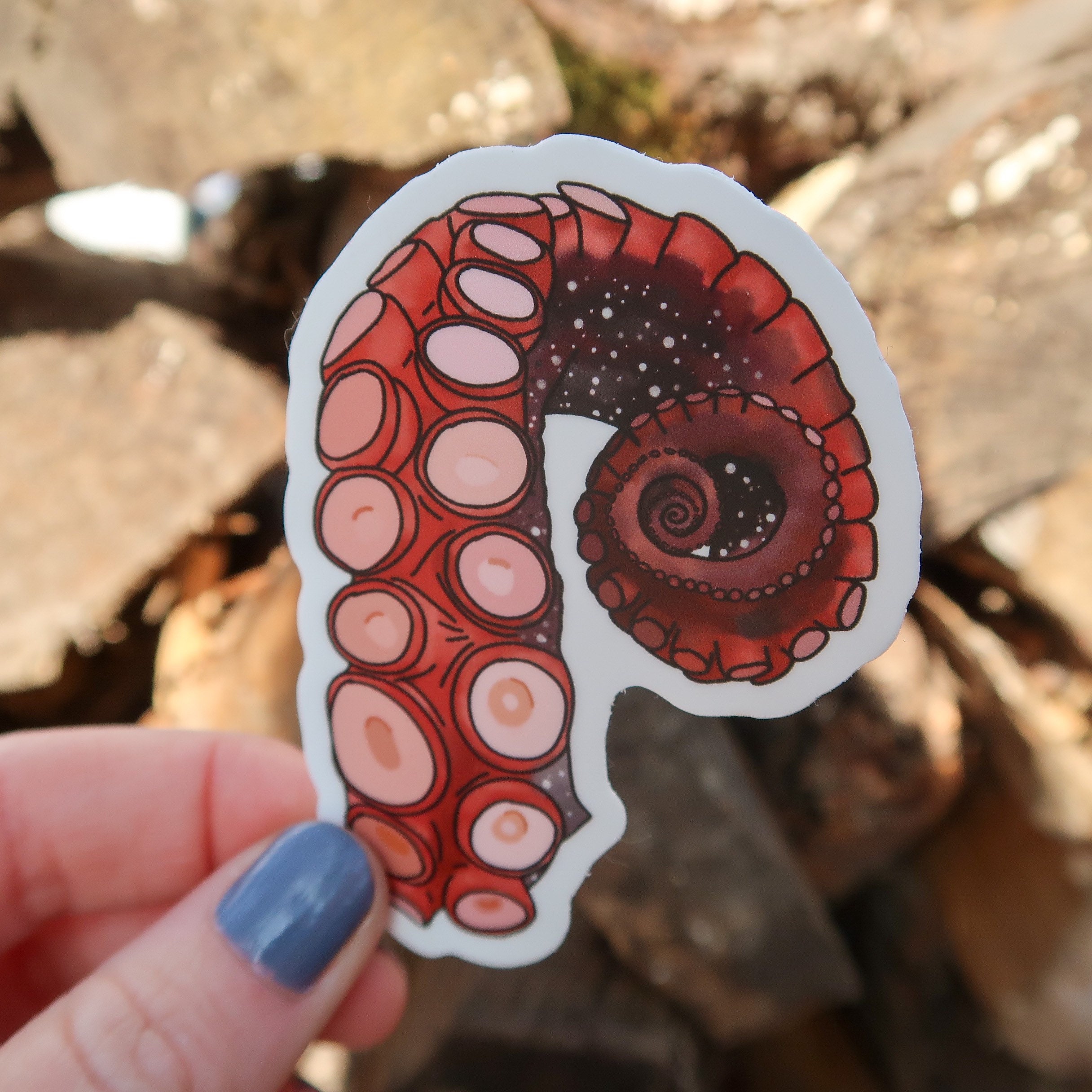 Octopus Tentacle Vinyl Sticker Perfect for Any Beach and - Etsy