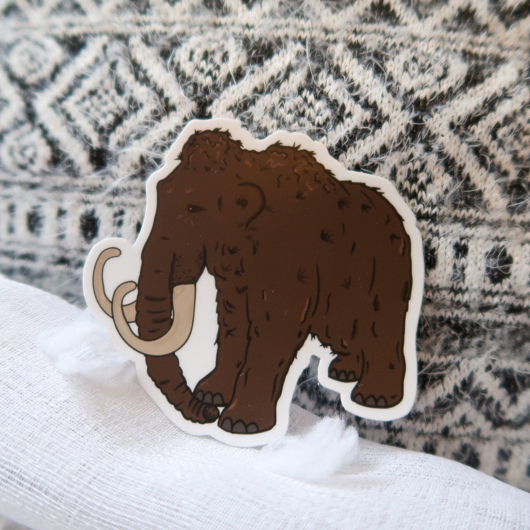 Woolly Mammoth Sticker. Perfect for Any Animal Lover, Outdoor ...