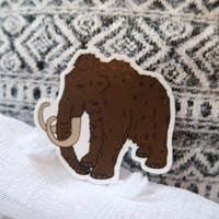 Cartoon Wolly Mammoth Die Cut Vinyl Sticker Set | Funny Sticker ...