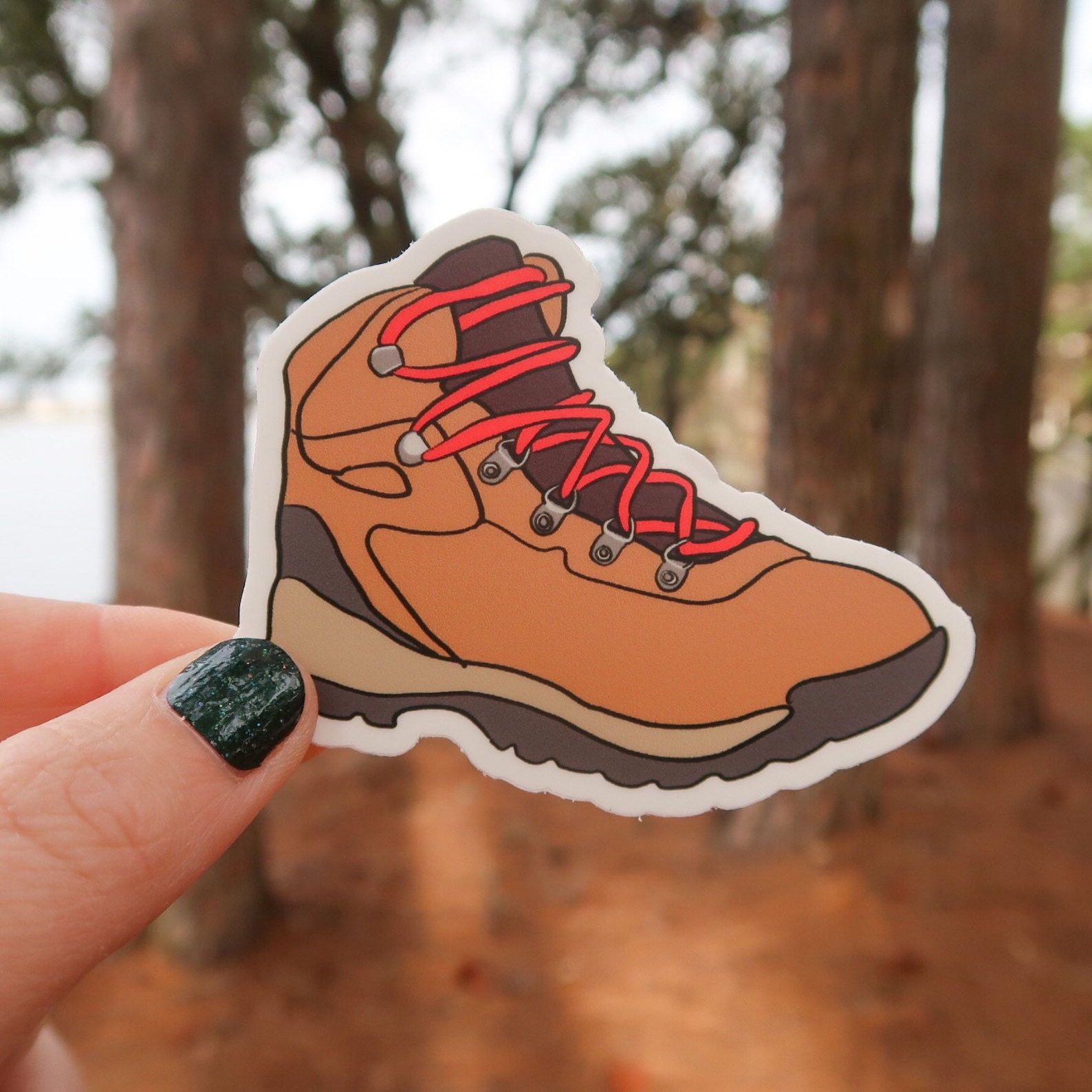 Hiking Boot Vinyl Sticker for Travelers or Outdoor Explorers - Etsy