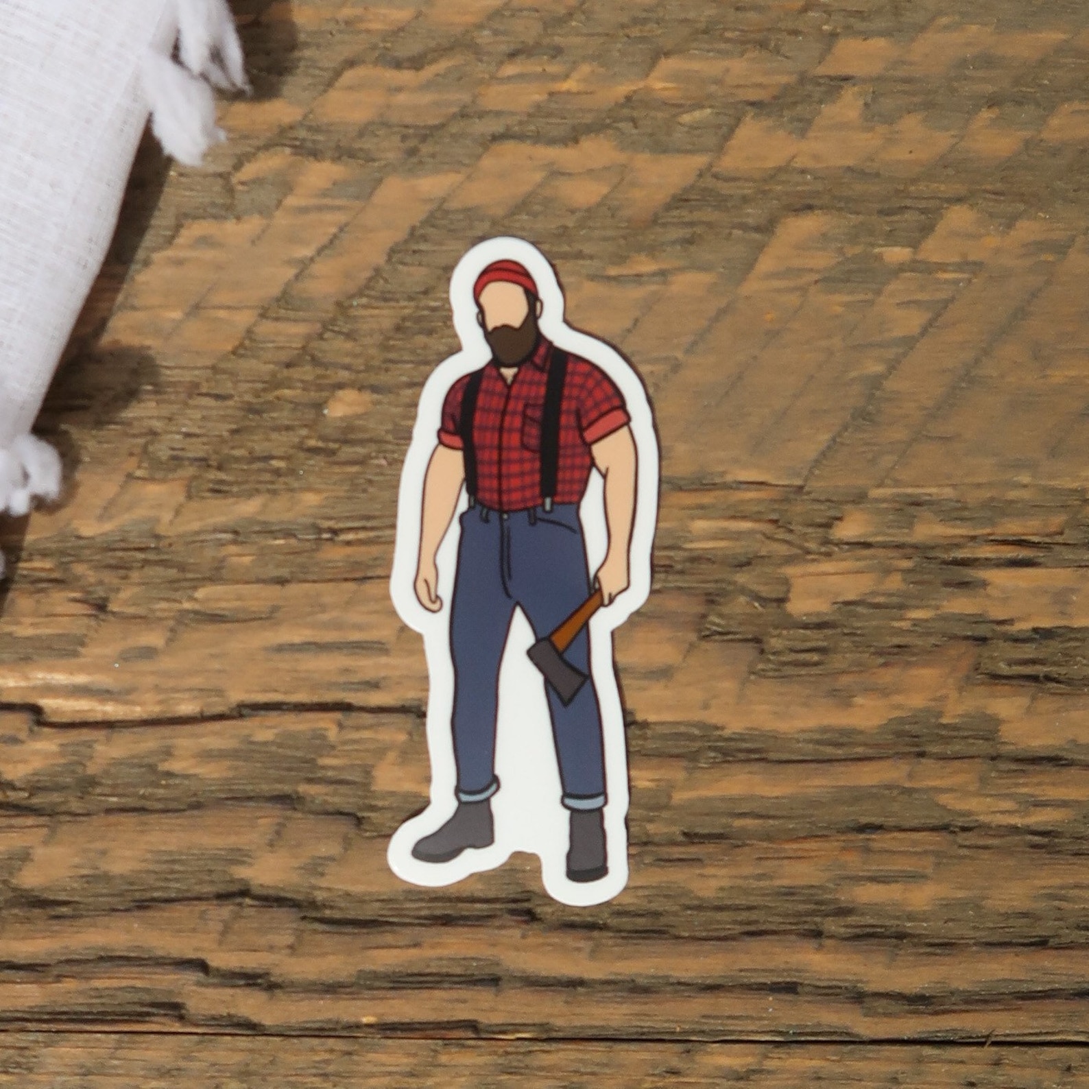 Lumberjack Vinyl Sticker Perfect for Any Outdoorsy Adventure - Etsy