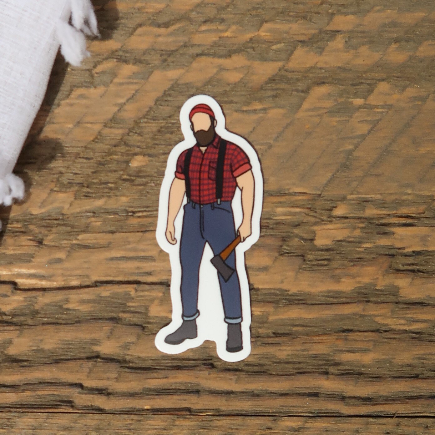 Lumberjack Vinyl Sticker Perfect for Any Outdoorsy Adventure - Etsy
