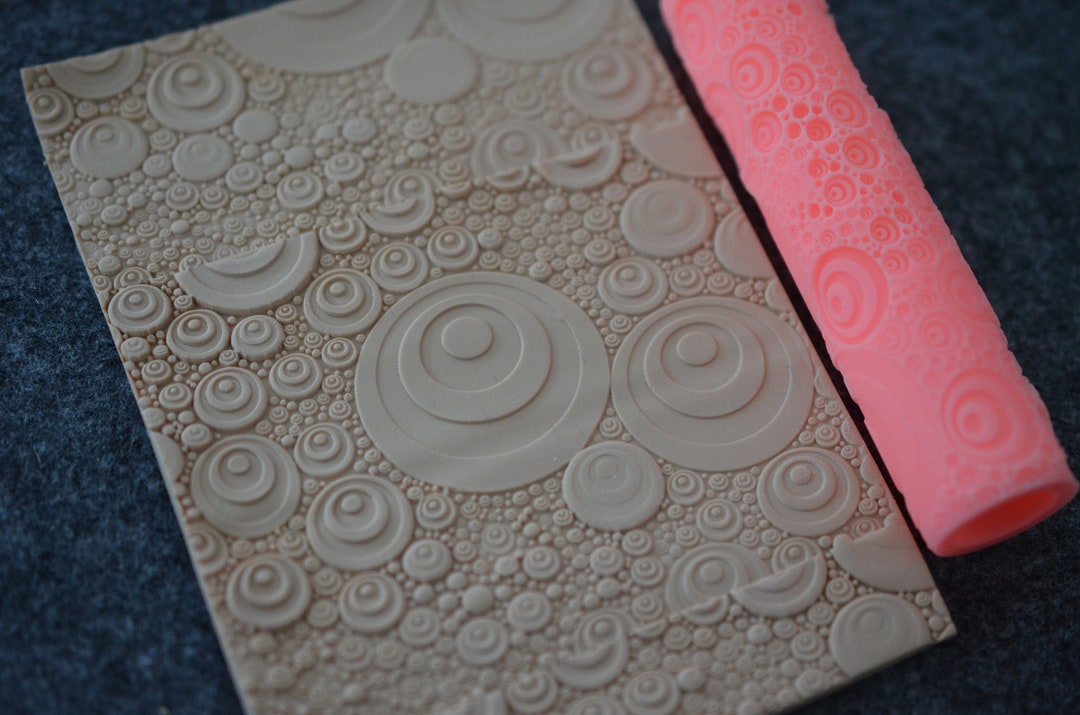 Chaotic Circles Bubbles Pattern Texture Roller High Quality Texture for ...