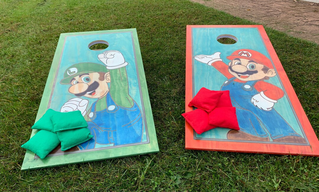 Super Mario Bros. Cornhole Boards - Etsy