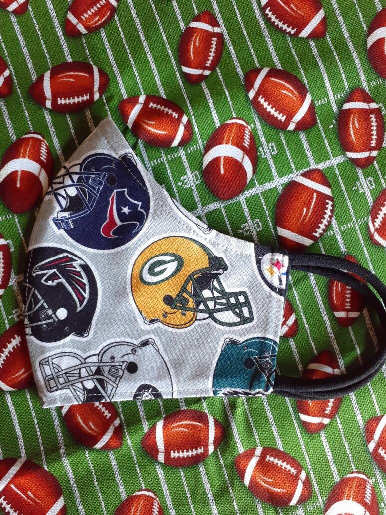 NFL Football Helmet Face mask in adult/kid sizes w/nose wire | Etsy
