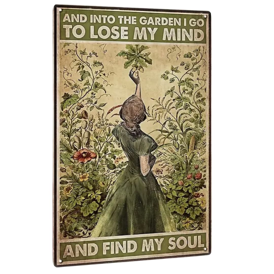 Gardening Sign Vintage Metal Tin Sign Funny Retro Garden - Etsy UK