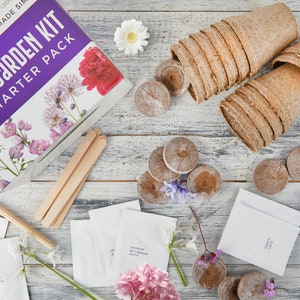 Flower Garden Kit - Grow Your Own Cottage Garden or Hanging Baskets ...