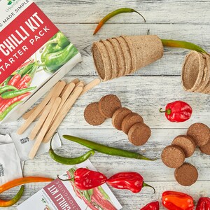 Chilli Seeds Kit, Grow Your Own Chilli Peppers Indoors, Sustainable Eco ...