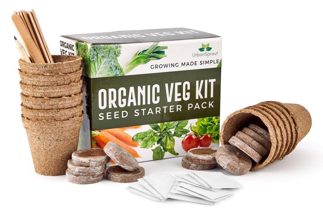 Vegetable Seeds Kit, 12 Grow Your Own Organic Veg Varieties, Eco ...