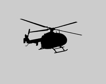 Helicopter Decal - Etsy