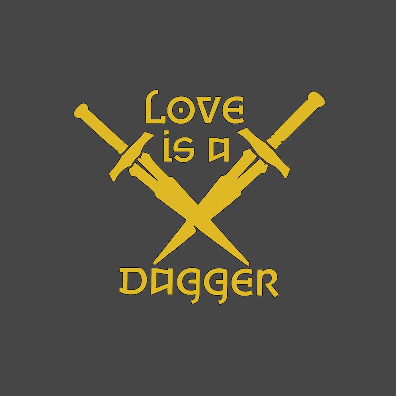 Loki Love is a Dagger Decal Vehicle/ Laptop Sticker Weather - Etsy