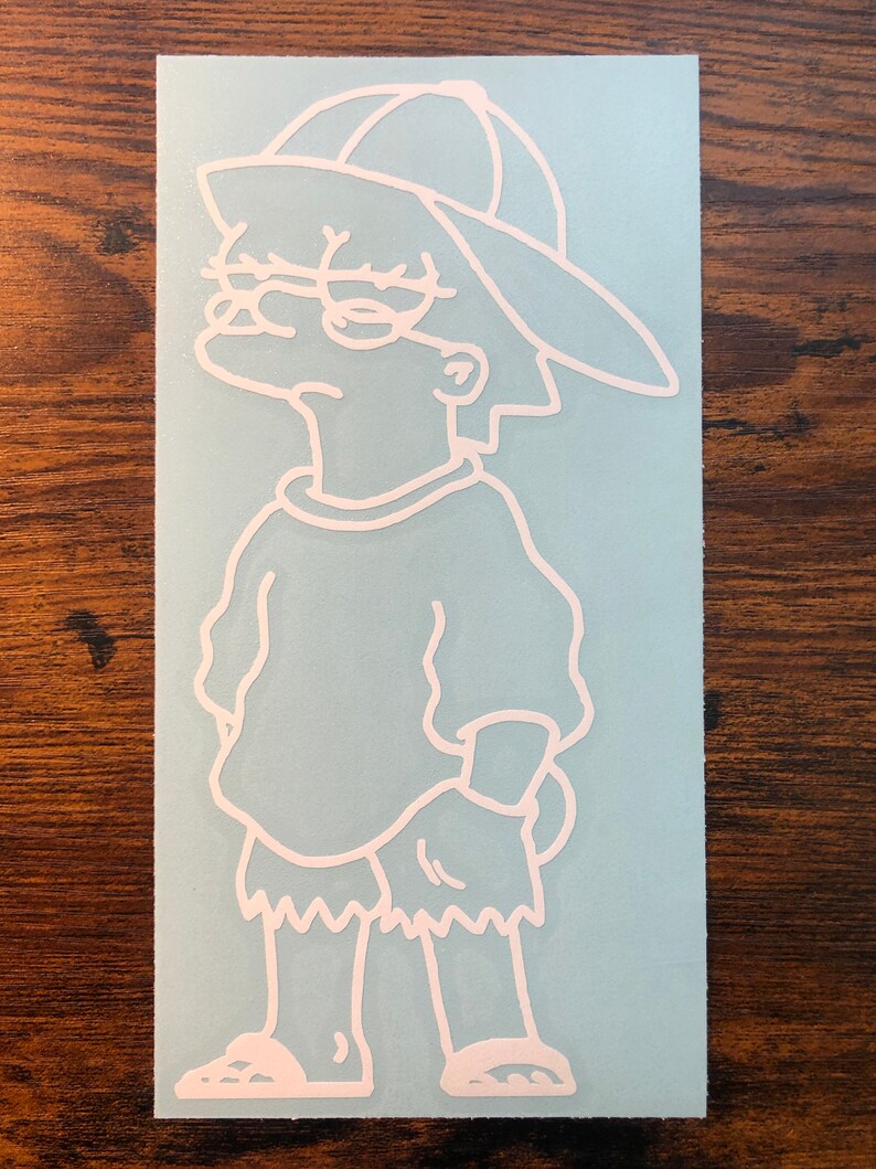 Simpsons Sticker Cool Kid Lisa Vinyl Vehicle/ Laptop Decal | Etsy