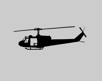 Huey Helicopter Vinyl Decal - Etsy