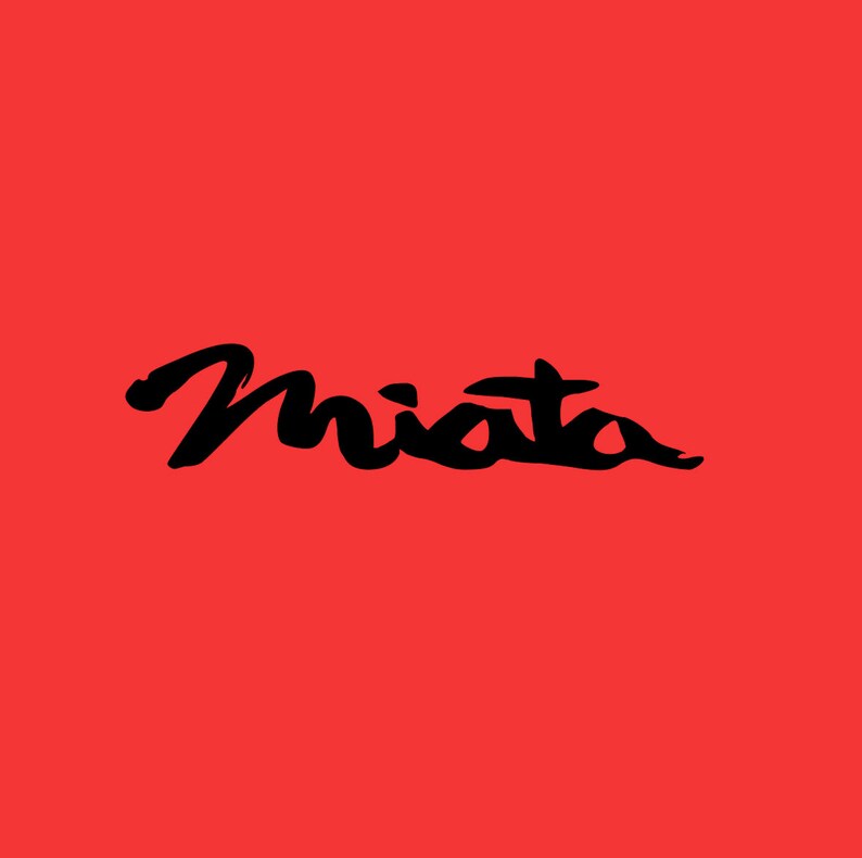 Mazda Miata Logo Vinyl Vehicle/ Laptop Decal | Door Jamb Replacement ...