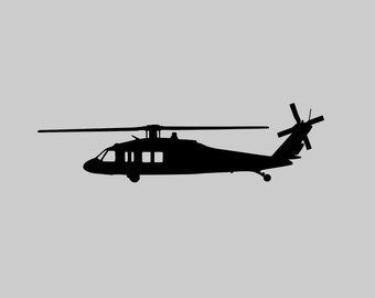 UH-60 Black Hawk Dustoff Medevac Angle 1 Vinyl Decal / - Etsy