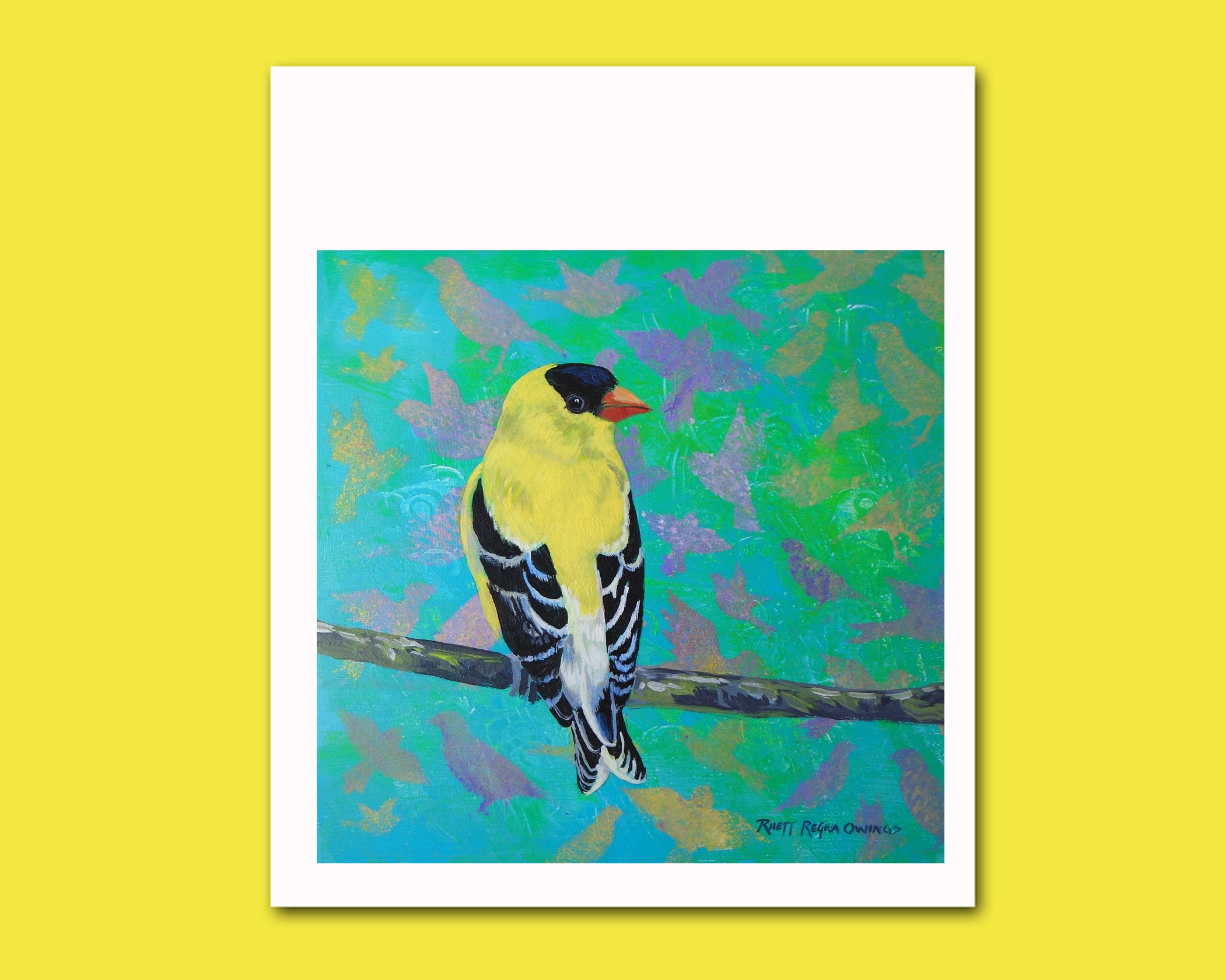 BIRDS 6 Note Card Set From Original Paintings by Rhett R. - Etsy