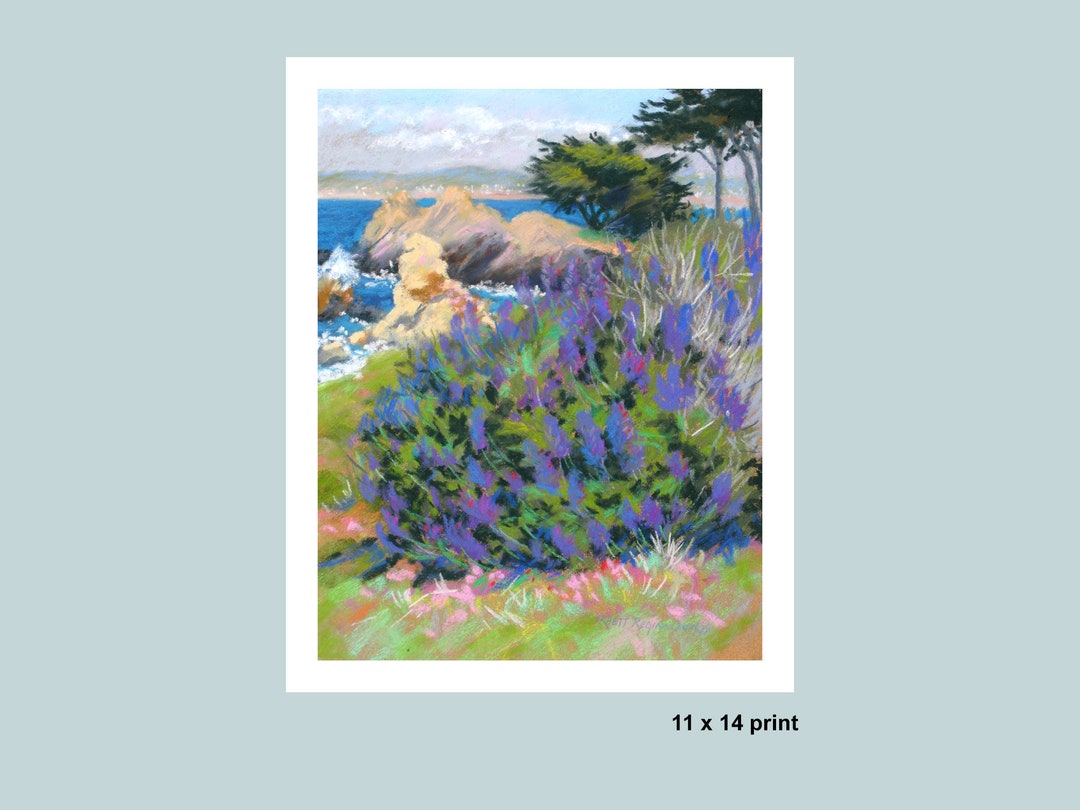 14x11 PRINT "spring Color in Pacific Grove", a Print From an Original ...