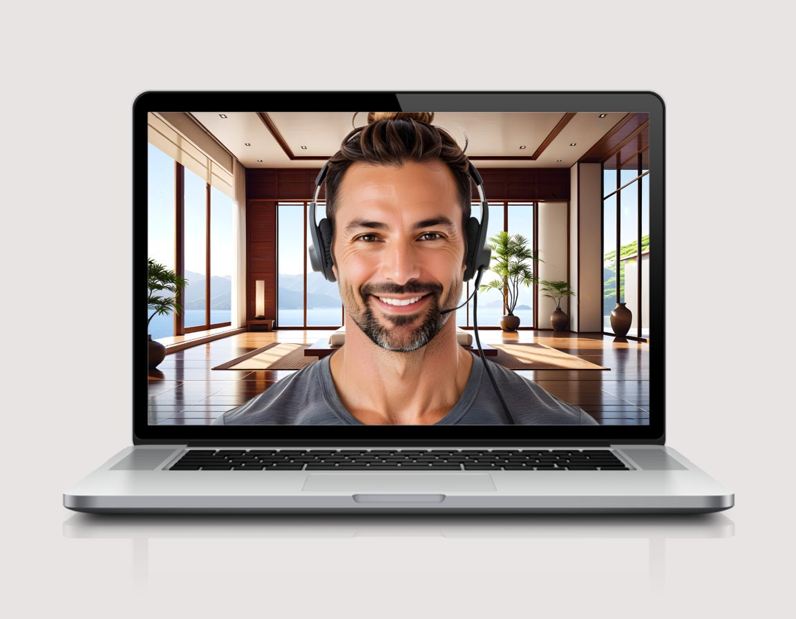 Luxury Zen Virtual Zoom Background 4 - Etsy