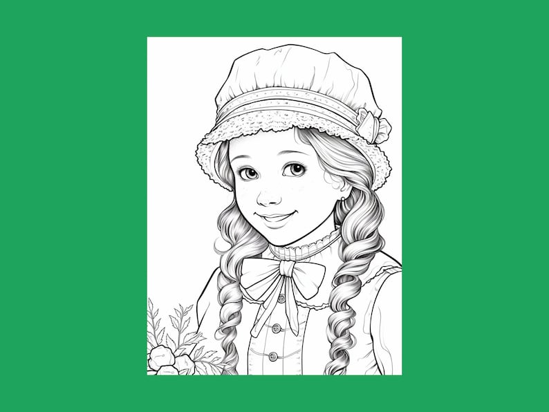 25 Holly Hobbies, Grayscale Portraits Coloring Book - Adults Kids ...