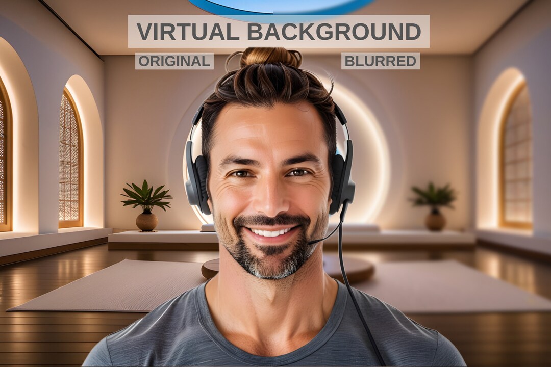 Luxury Zen Virtual Zoom Background 8 - Etsy