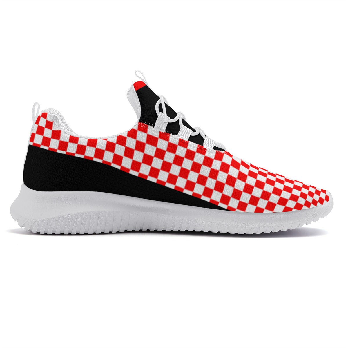 Dance Sneakers Checkered Red Dance Shoes - Etsy