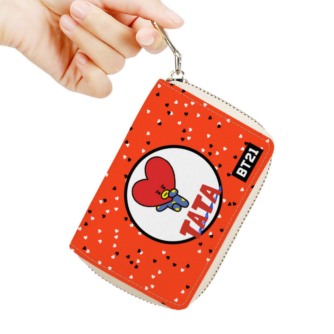 BT21 TATA - V Wallet Zipper Card Holder - Etsy