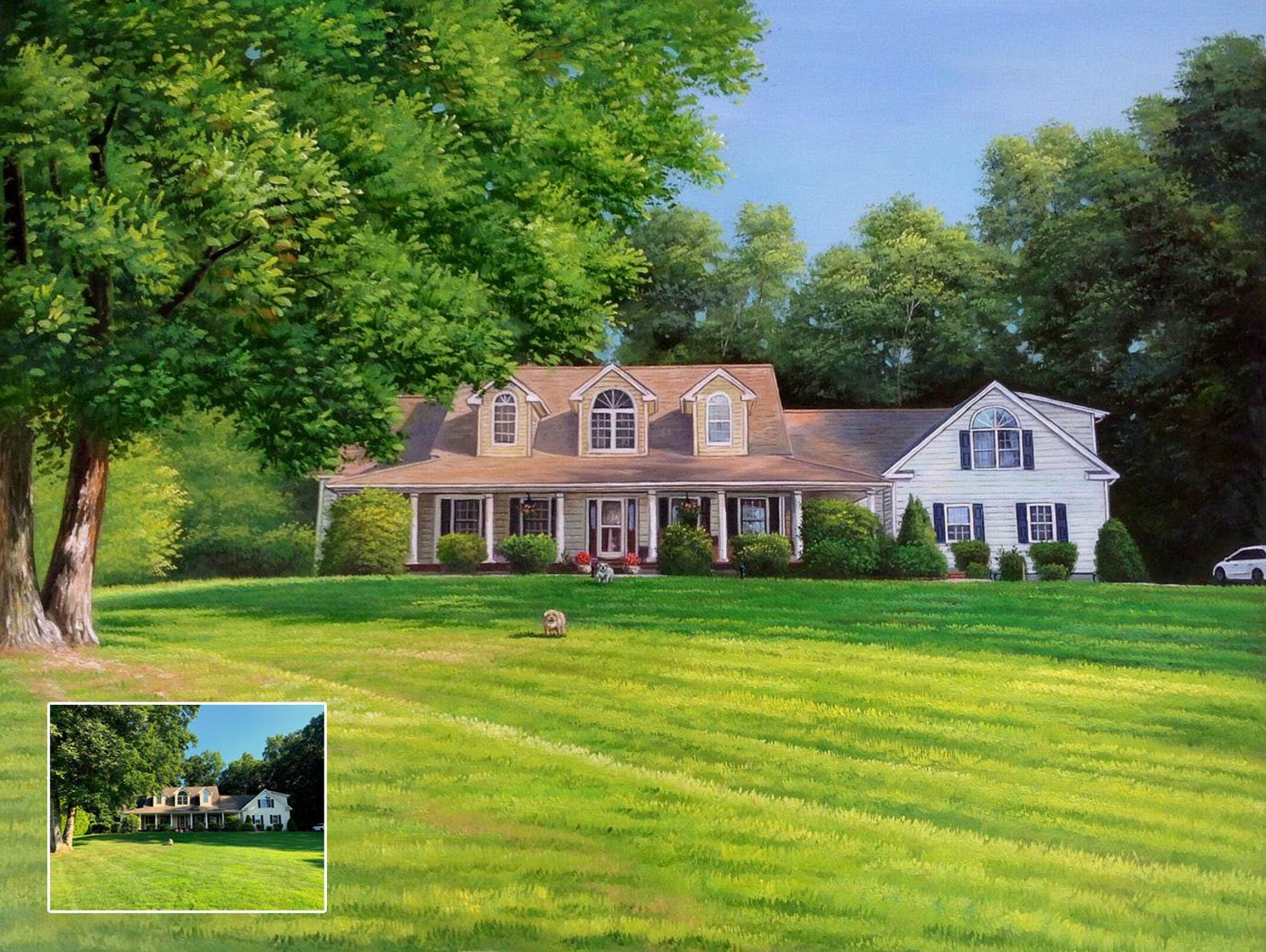 Custom Landscape Painting, Hand Painted Landscape Oil Painting ...