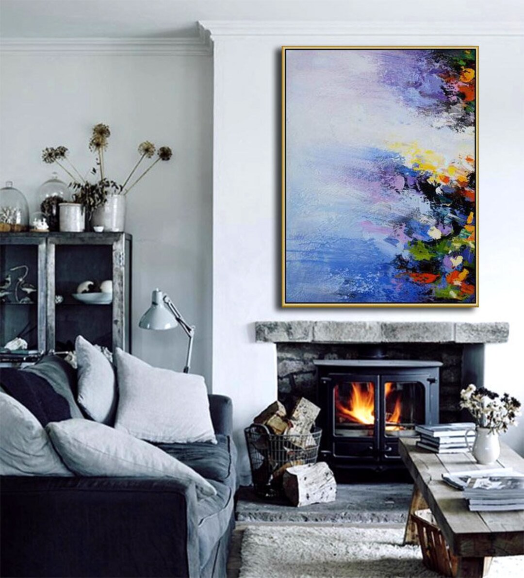 Textured painting, Extra Large Painting, Abstract Painting, Original ...