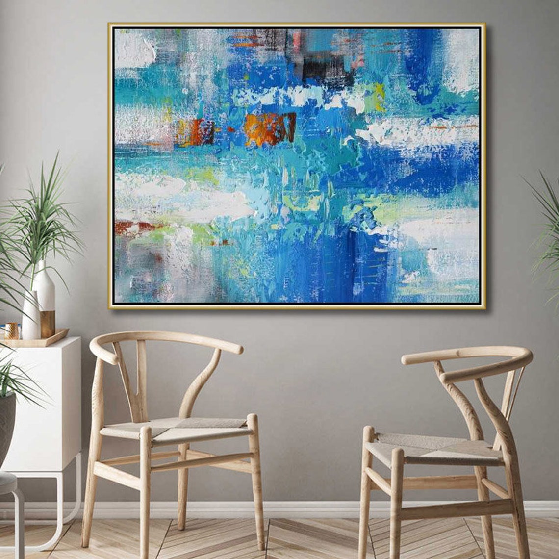 Large Original Abstract Painting Modern Abstract Canvas Wall | Etsy
