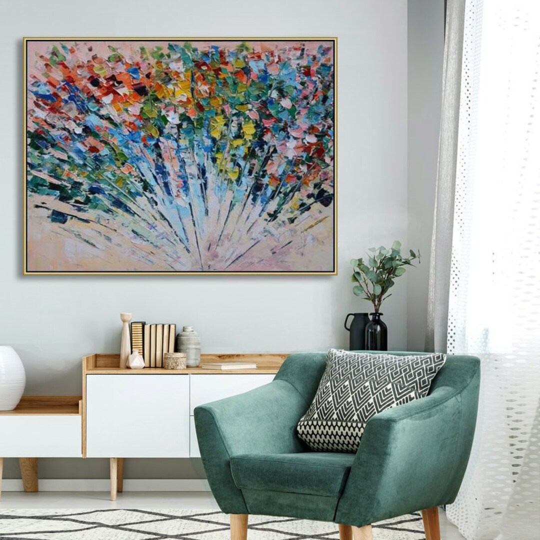 Abstract Painting, Large Modern Abstract Art, Hand Painted Canvas ...