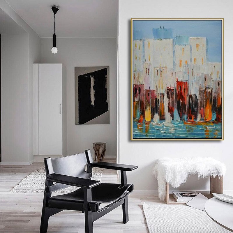 Large Original Abstract Painting Modern Abstract Canvas Wall | Etsy