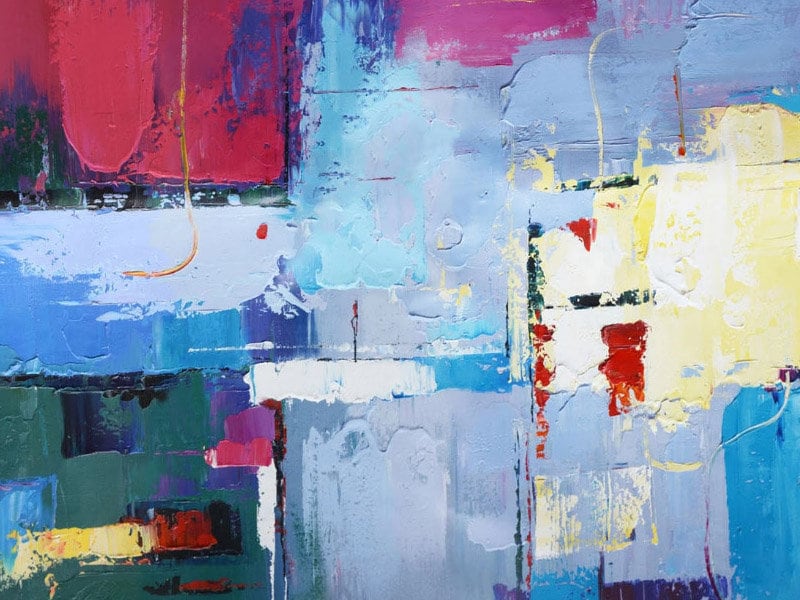 Large Original Abstract Painting, Modern Abstract Canvas Wall Art, Hand ...