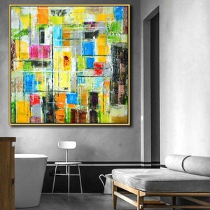 Abstract Painting, Modern Abstract Art, Extra Large Painting, Textured ...