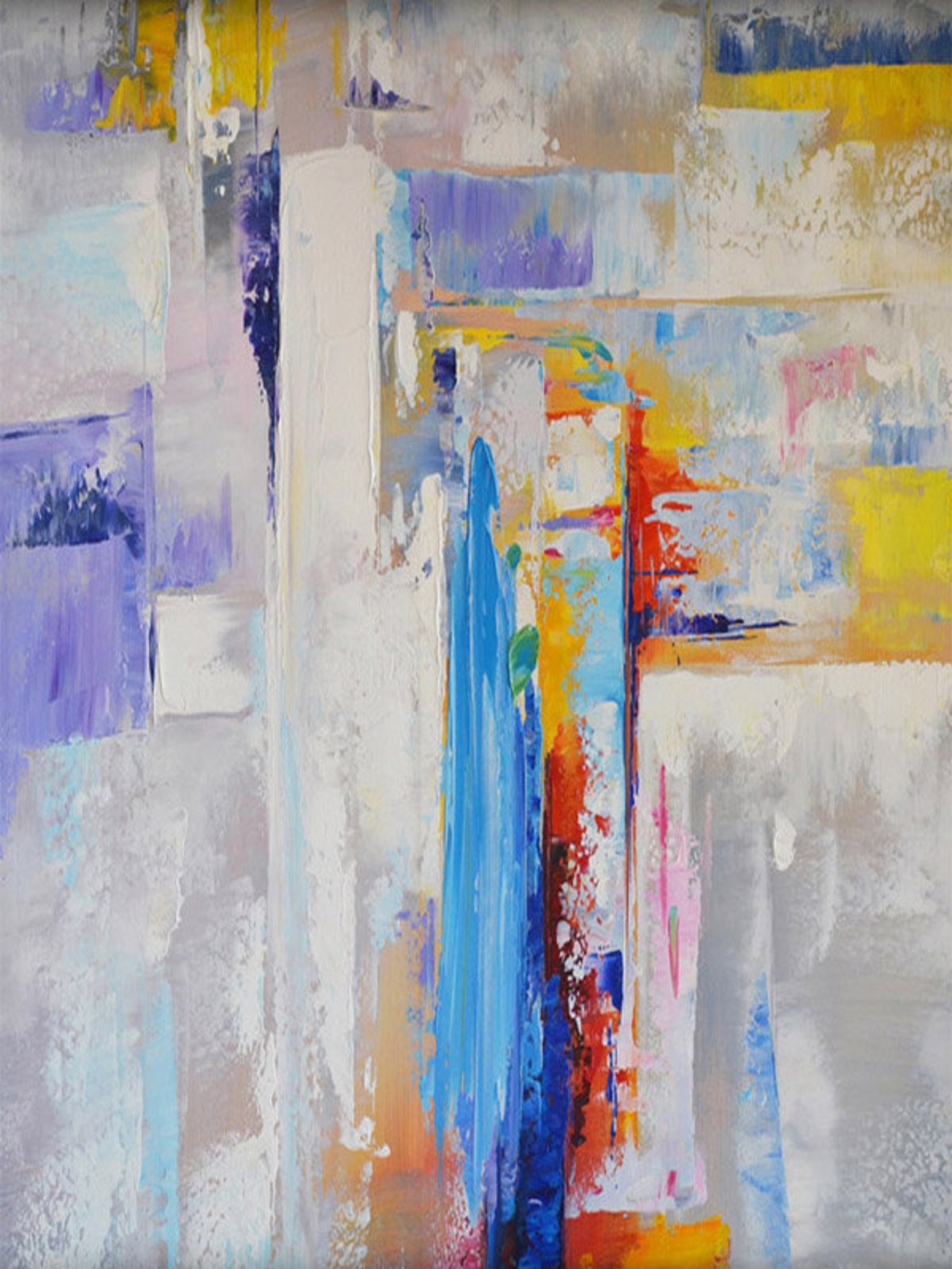 Abstract Painting Hand Painted Canvas Paintings Textured | Etsy