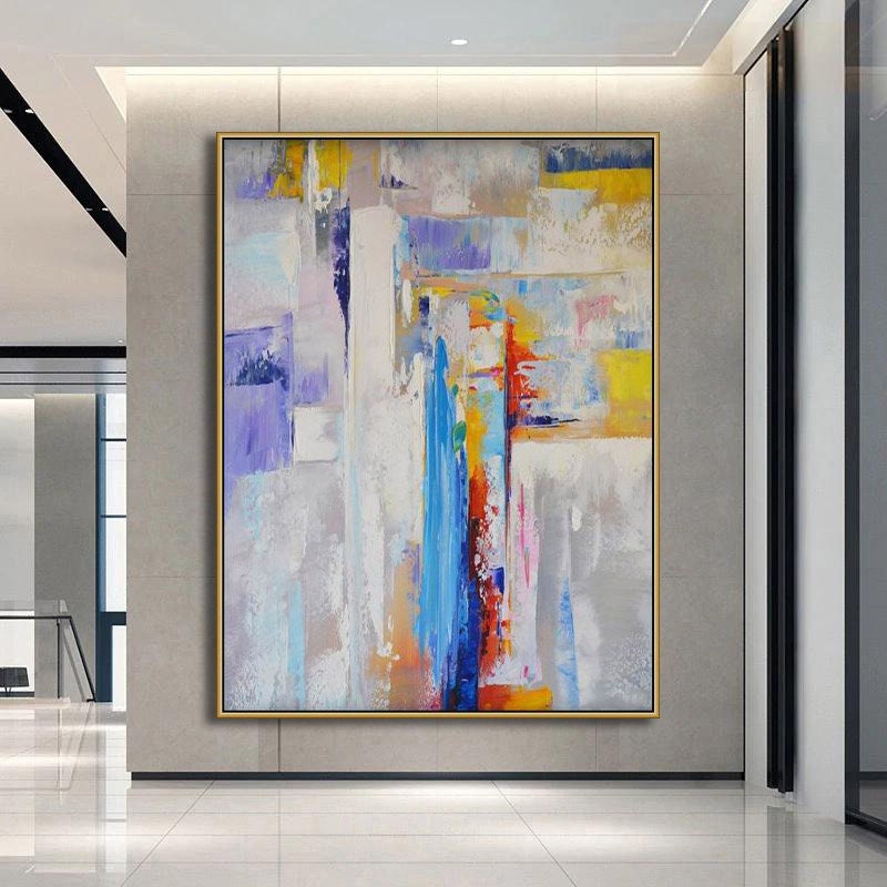 Abstract Painting Hand Painted Canvas Paintings Textured | Etsy