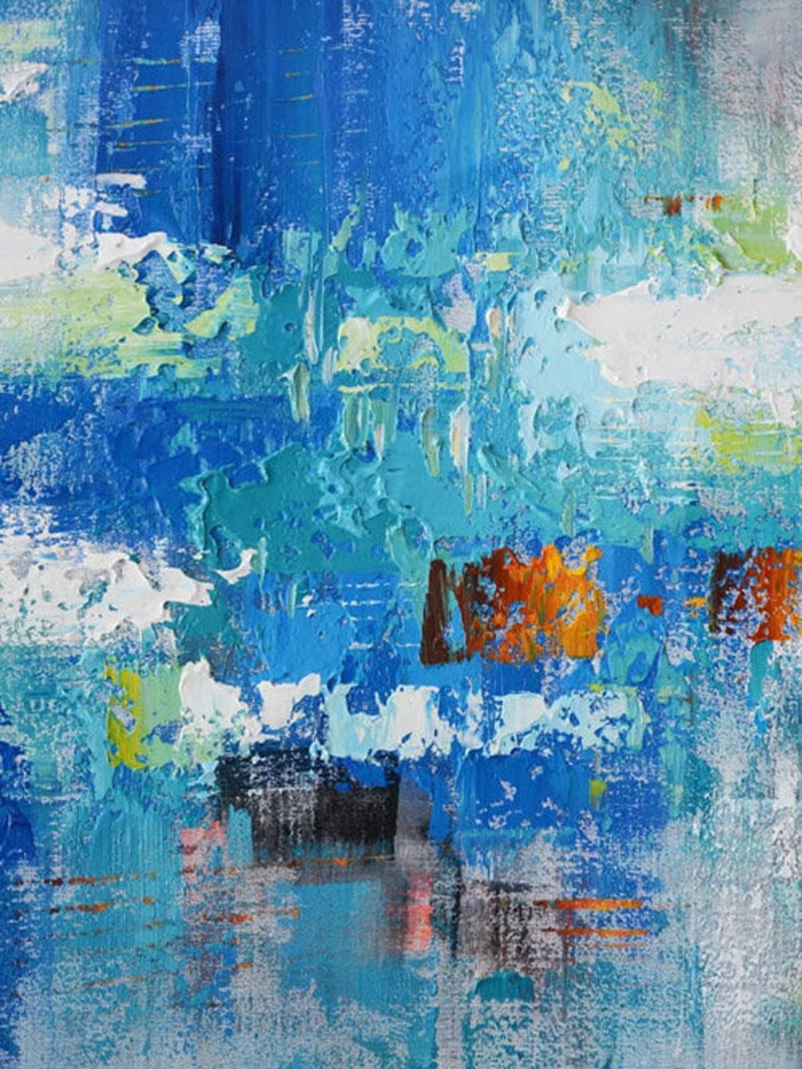 Large Original Abstract Painting, Modern Abstract Canvas Wall Art, Hand ...