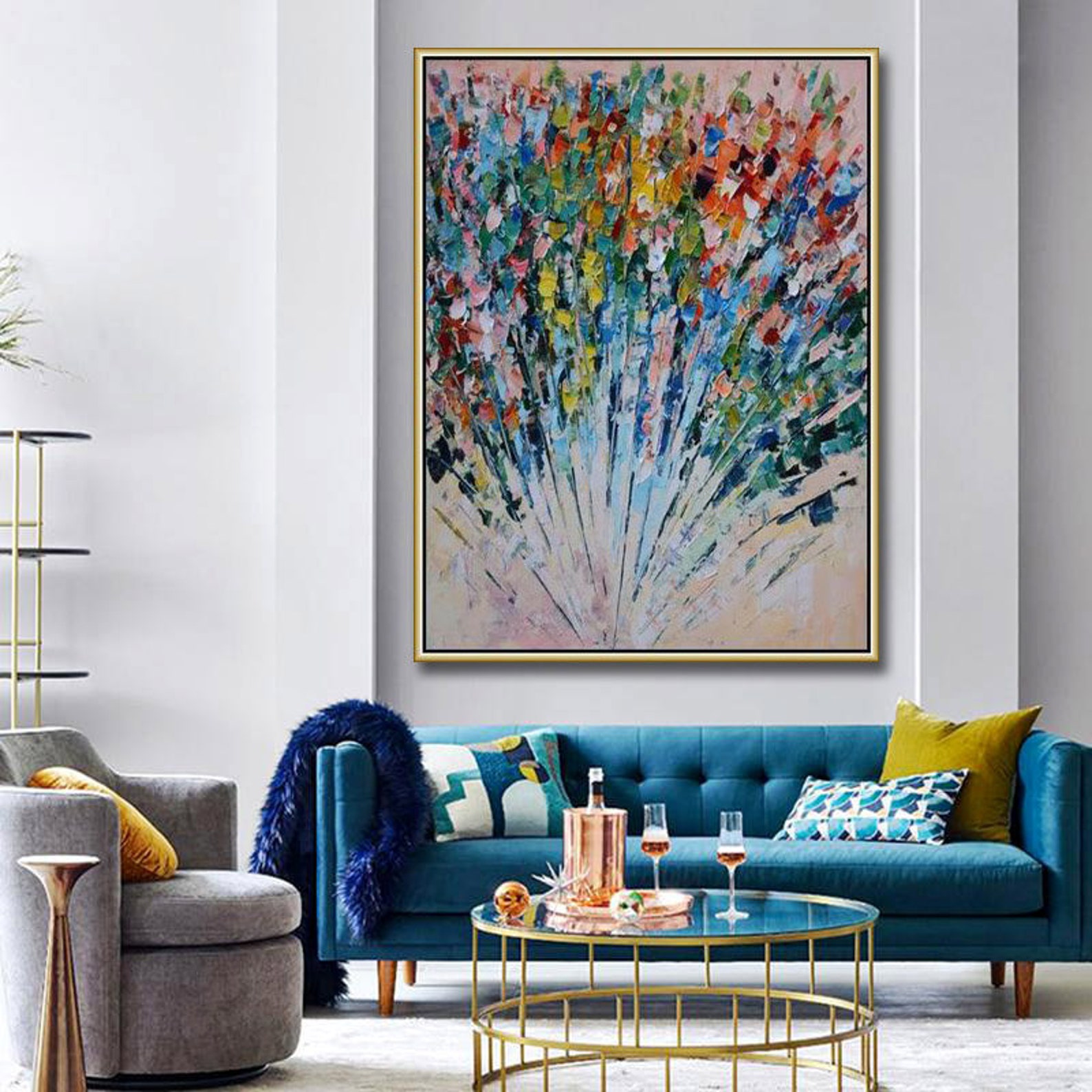 Extra Large Painting, Original Painting, Hand Painted Canvas Paintings ...