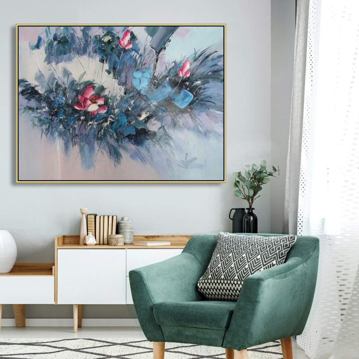 Extra Large Painting Hand Painted Canvas Paintings Modern | Etsy