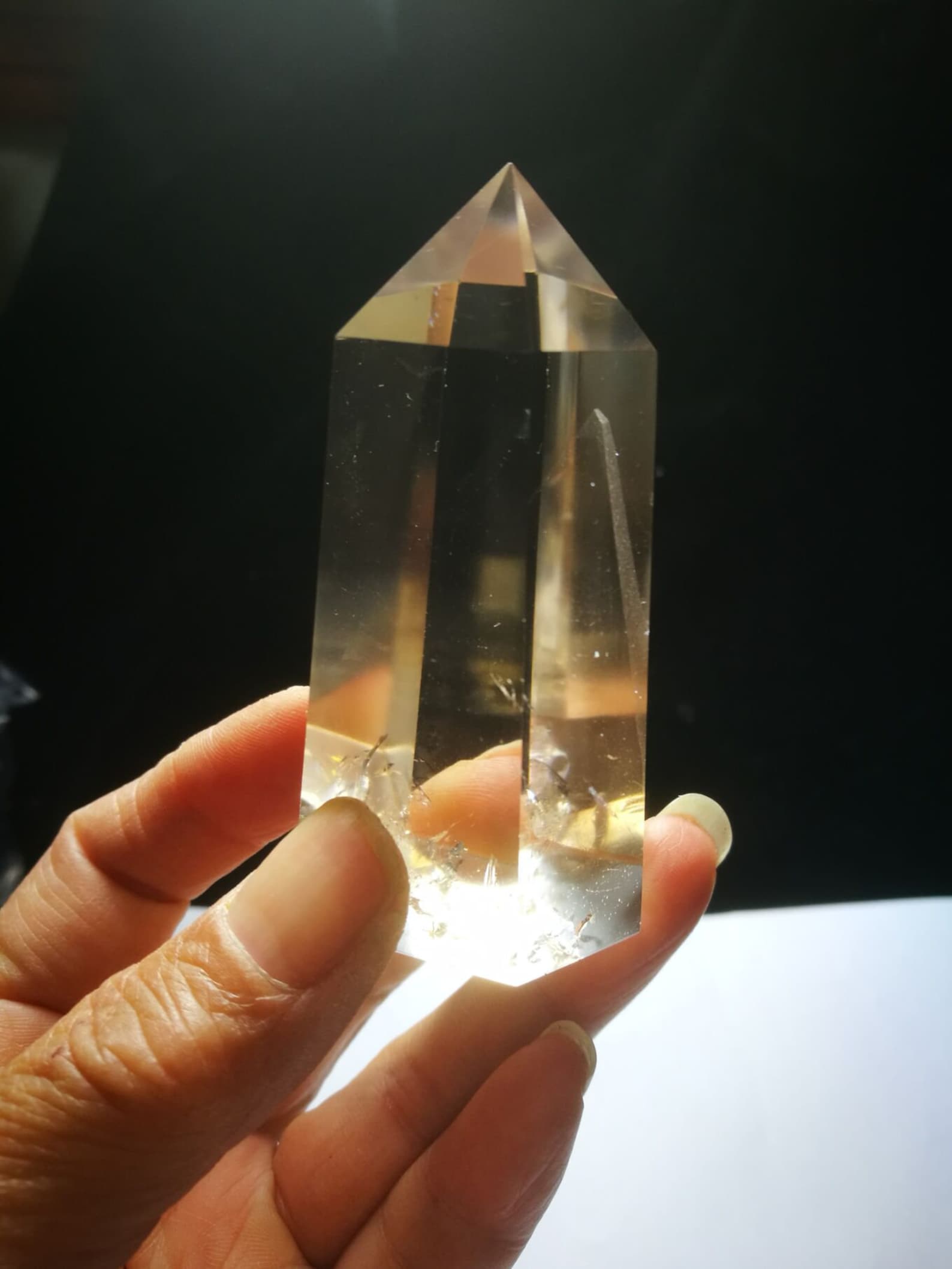 Natural Clear Phantom 6 Sided Crystal Quartz Point 2.71 Inch - Etsy