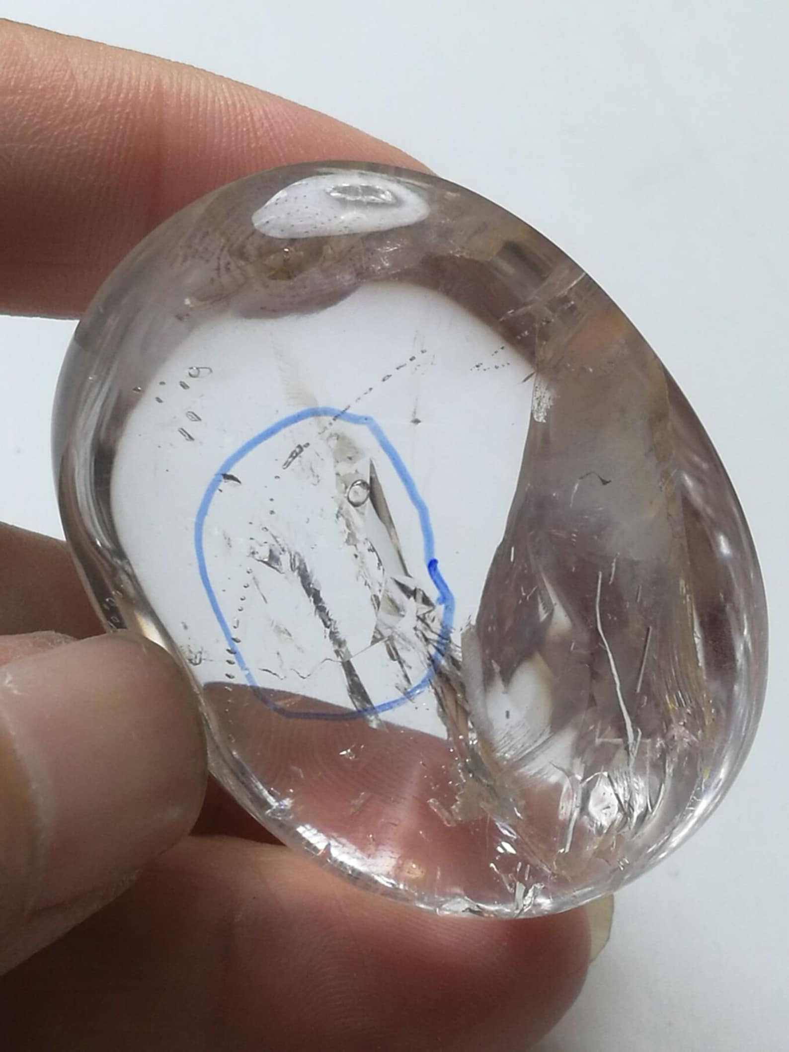 Natural Clear Free Mobile Enhydro Crystal Quartz Polished With - Etsy