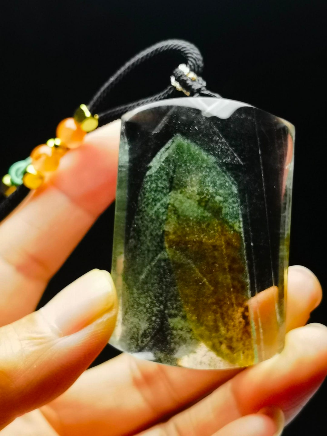 Rare Natural Water Clear Multi Layers of Green Phantom Crystal Quartz ...