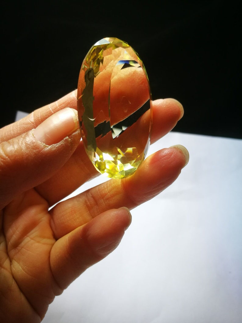 Clear Yellow Citrine Crystal Quartz 124 Sided Disintegrator - Etsy