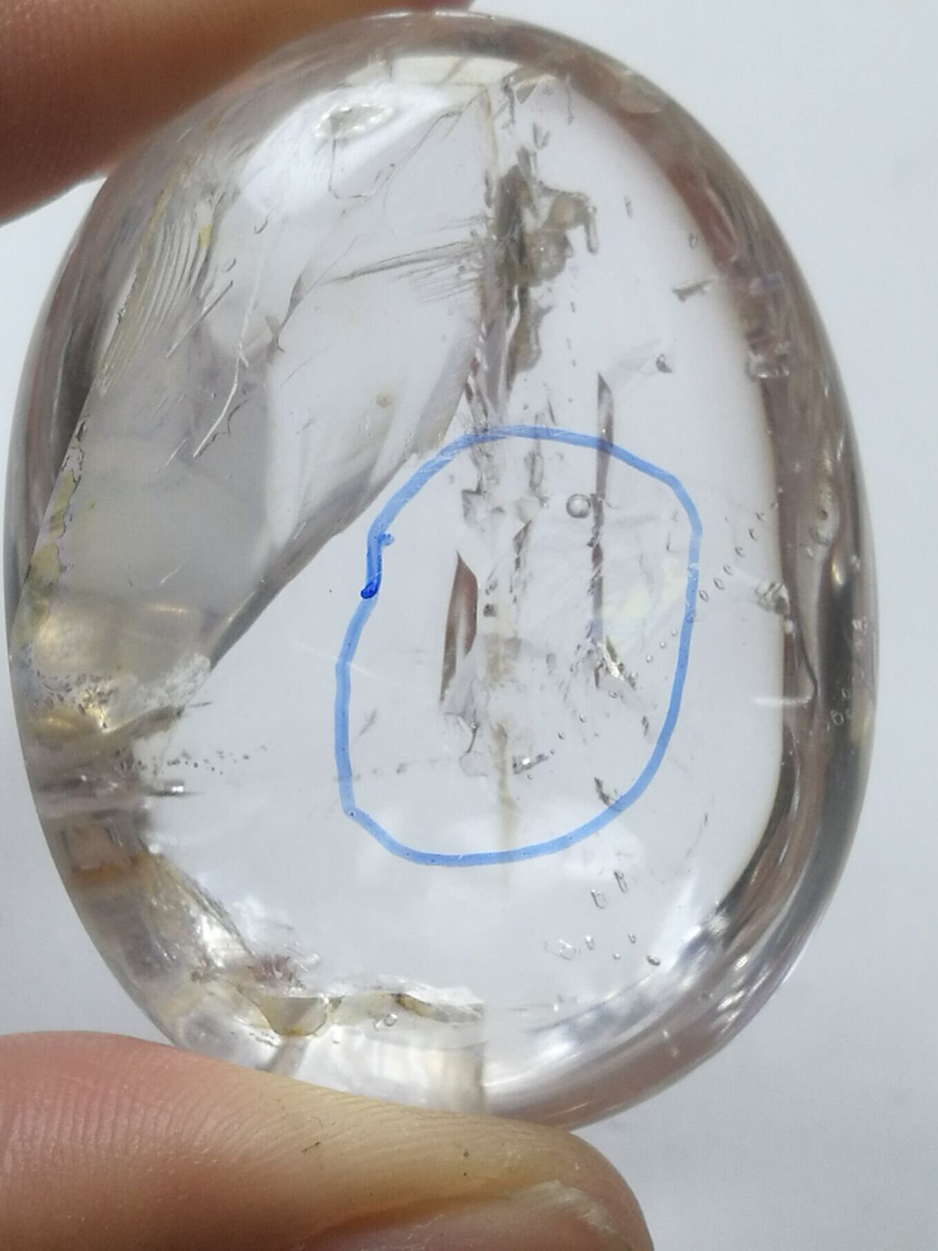 Natural Clear Free Mobile Enhydro Crystal Quartz Polished With - Etsy