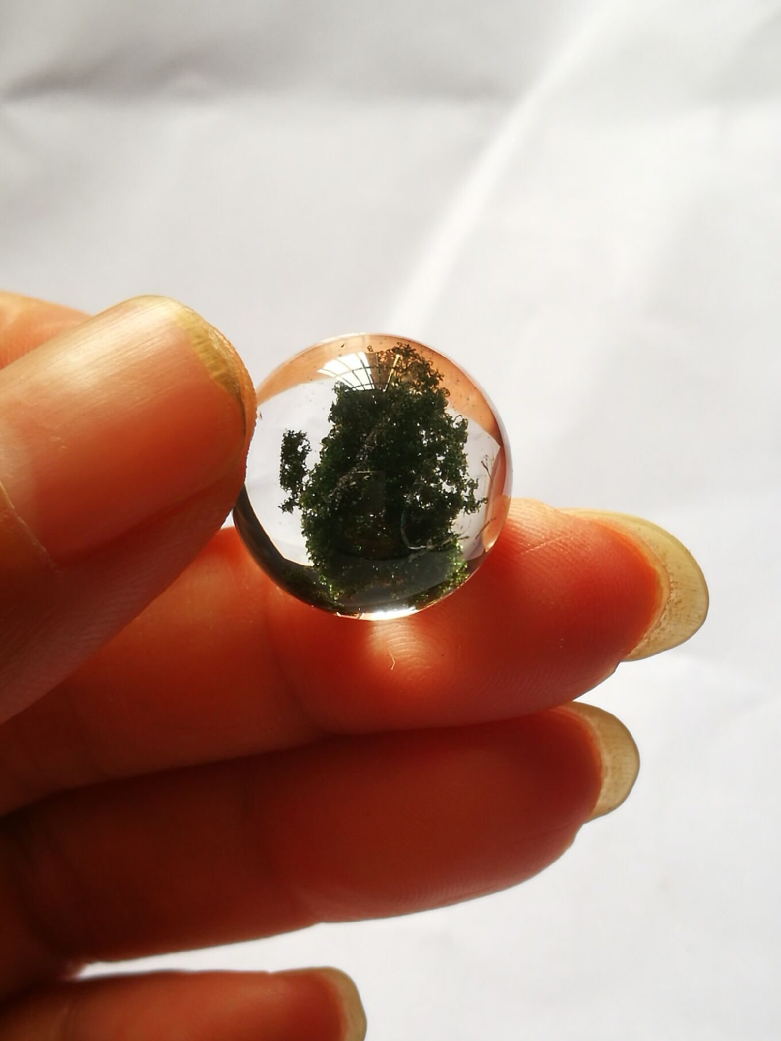 Natural Clear Green Phantom Crystal Quartz Ball Sphere Orb Gem - Etsy
