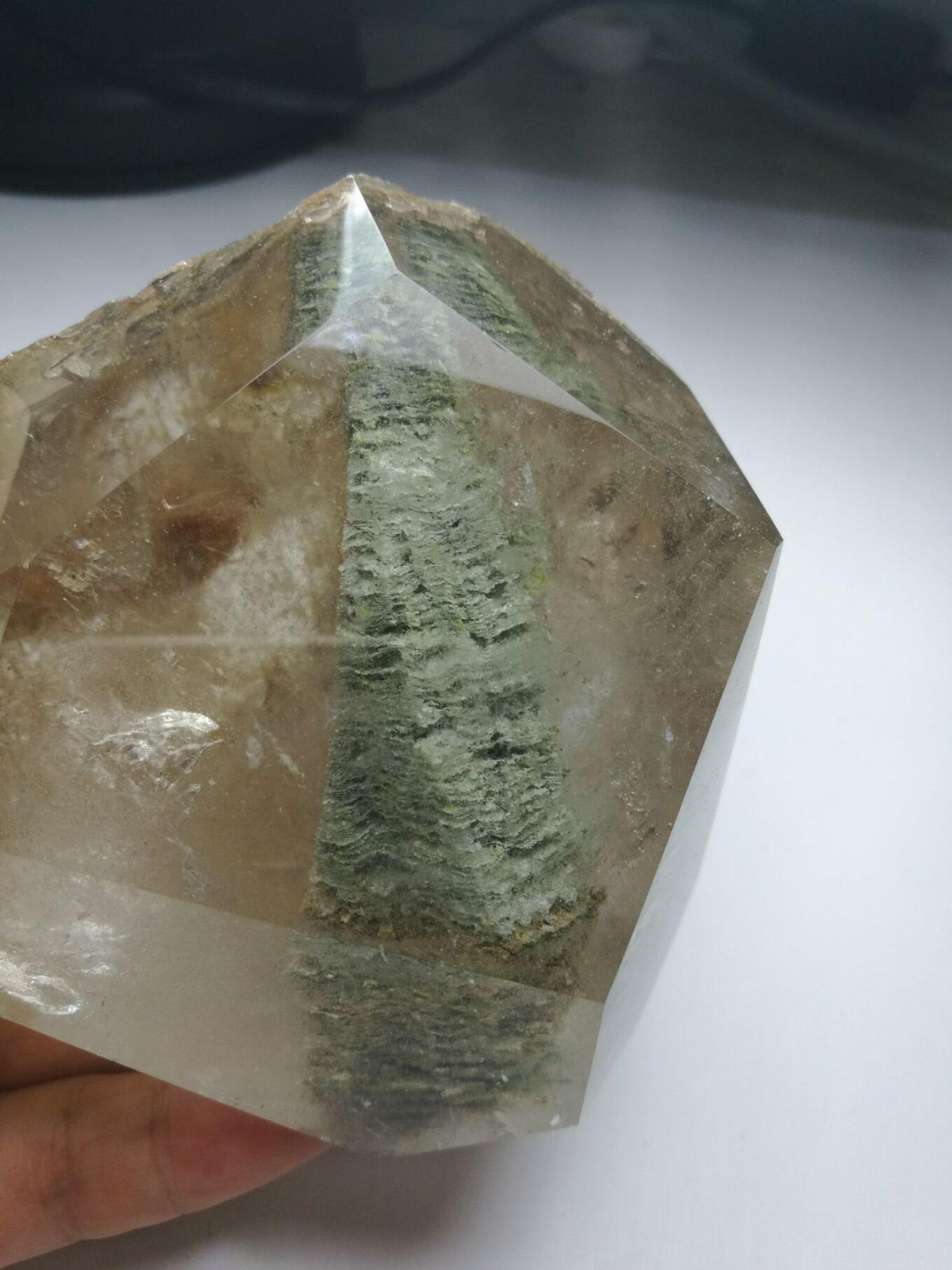 Natural Clear Green Phantom 6 Sided Crystal Quartz Point 3.46 - Etsy
