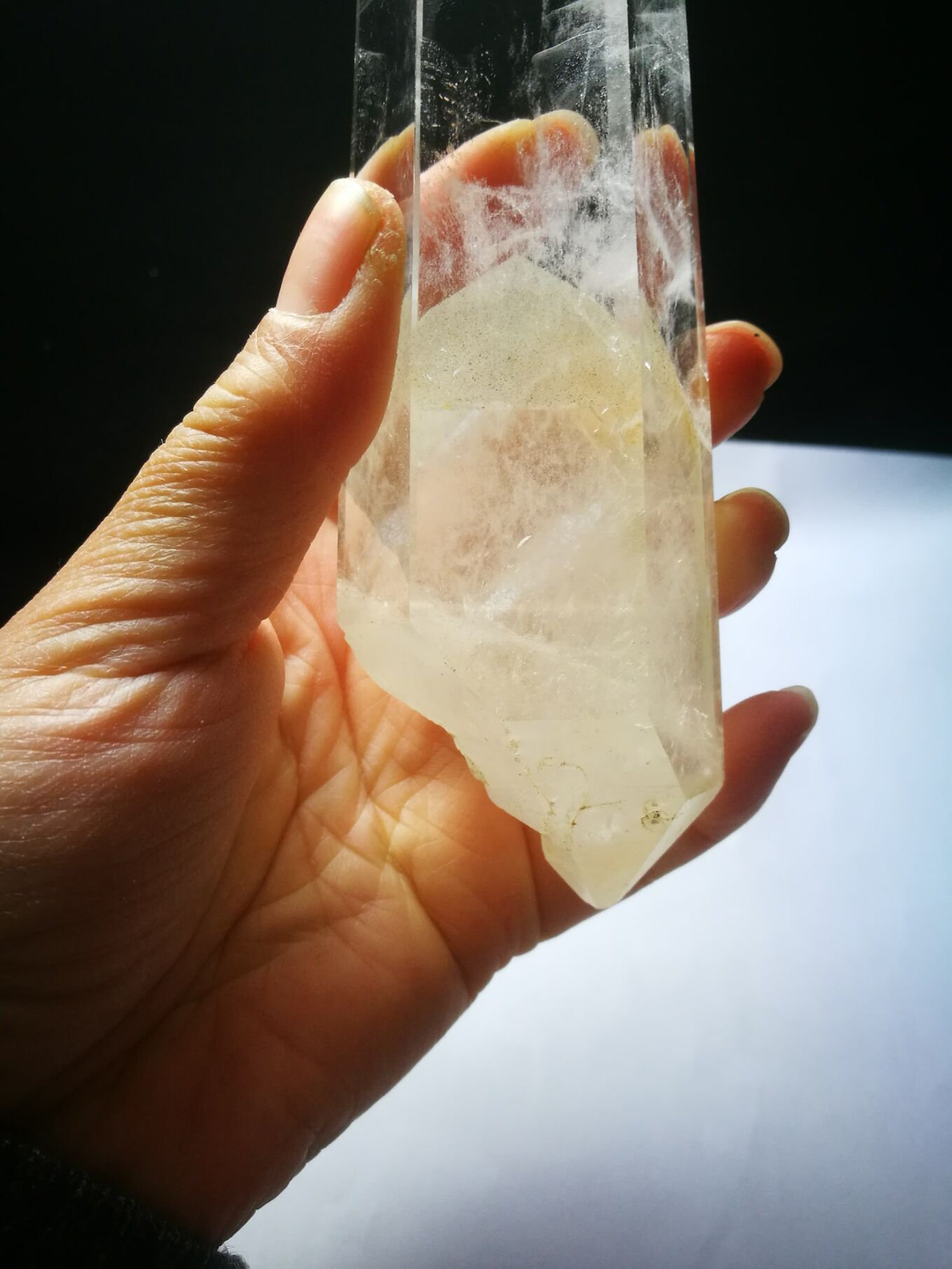 Natural Clear Phantom 6 Sided Crystal Quartz Point 5.90 inch | Etsy