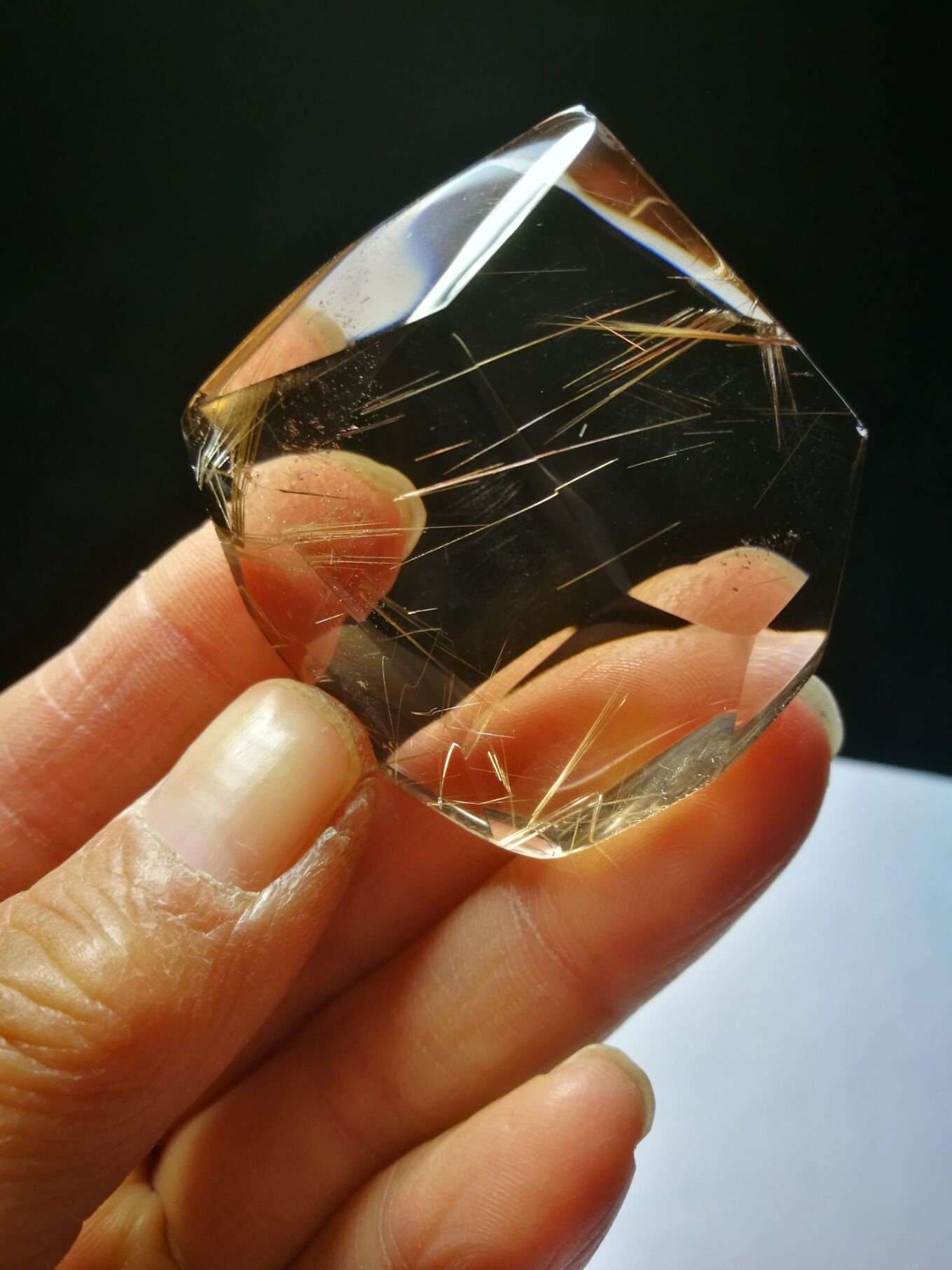 Natural Clear Gold Rutilated Smoky Citrine Crystal Quartz - Etsy