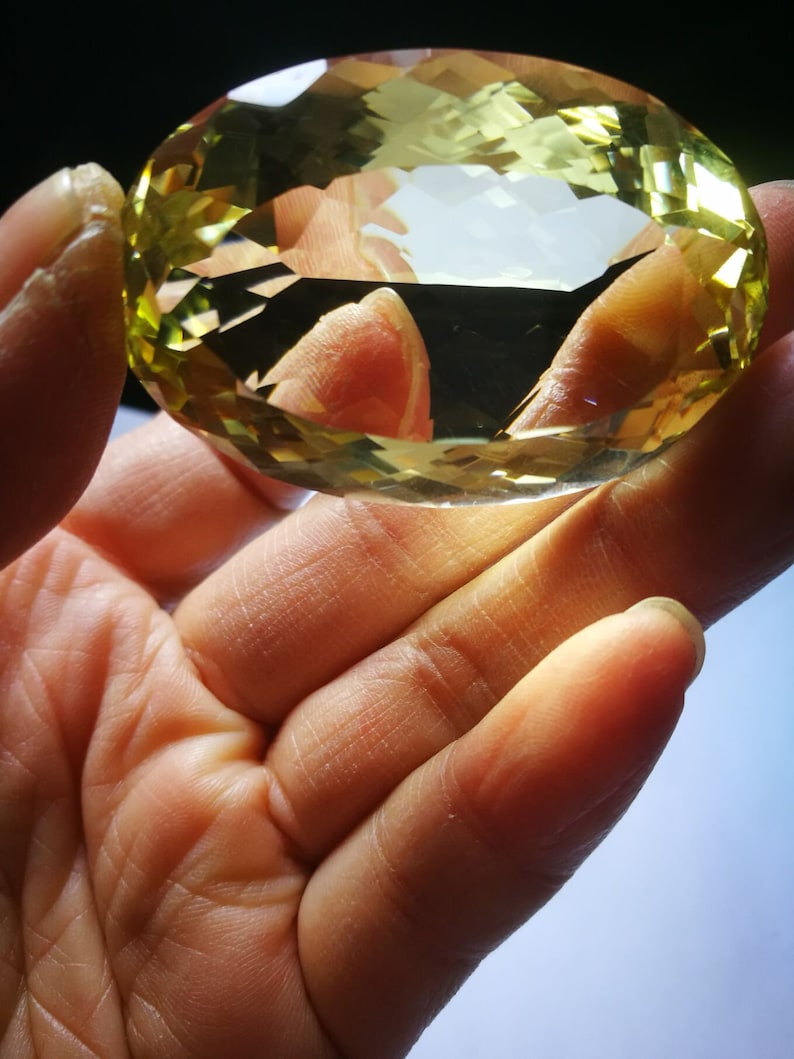 Clear Yellow Citrine Crystal Quartz 124 Sided Disintegrator - Etsy