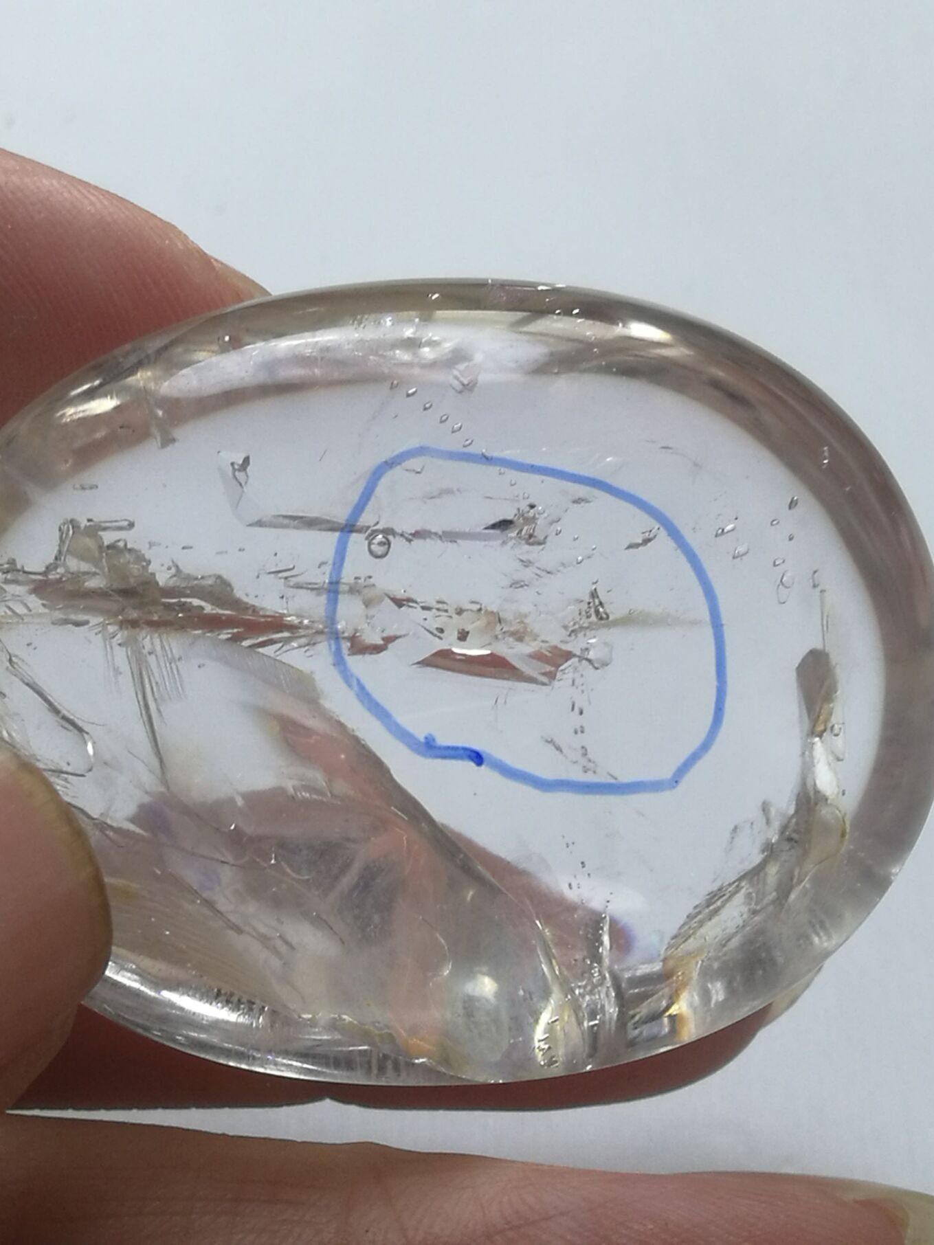 Natural Clear Free Mobile Enhydro Crystal Quartz Polished With - Etsy