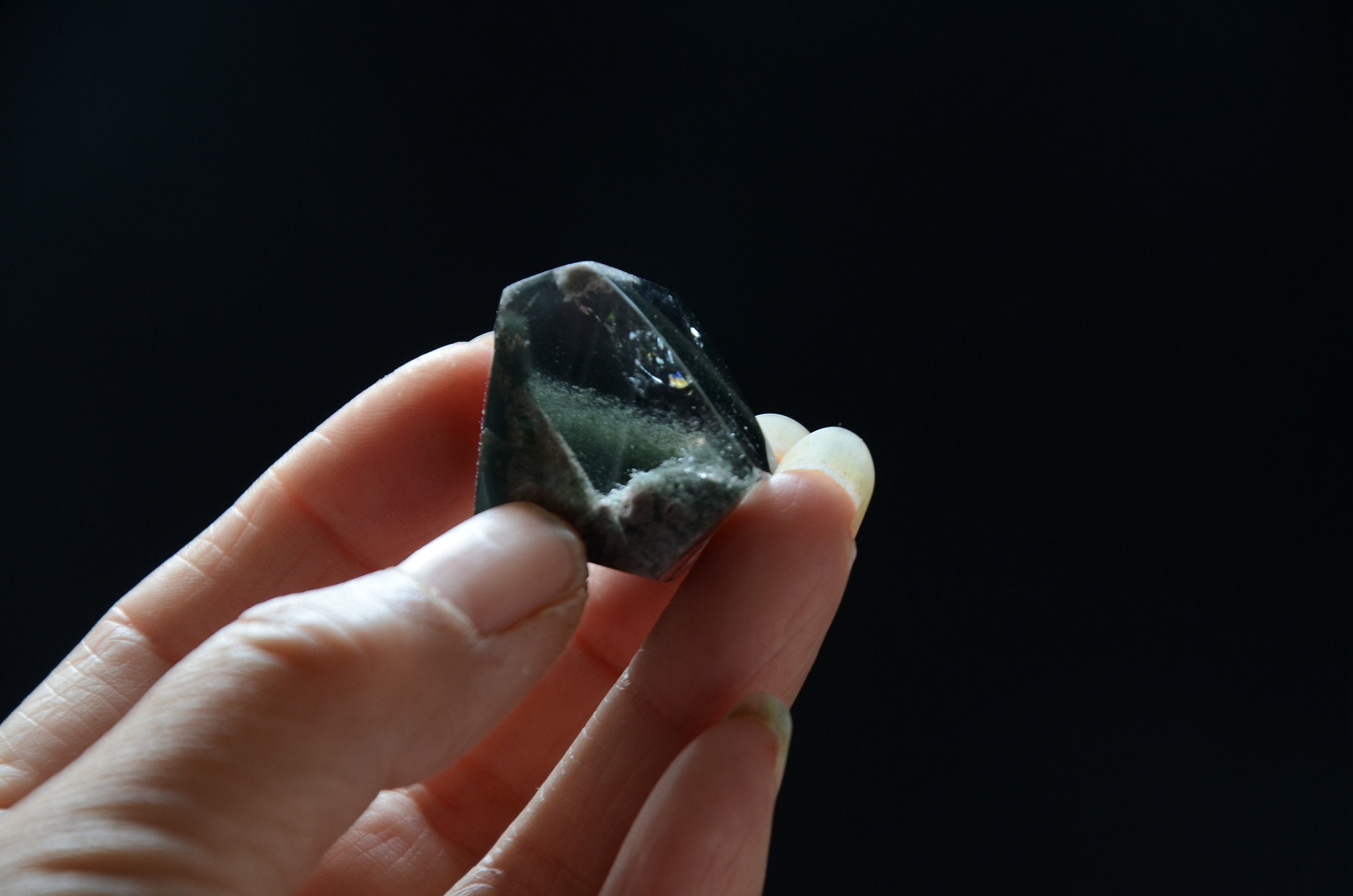 Natural Clear Green Phantom 6 Sided Crystal Quartz Point 1.33 | Etsy